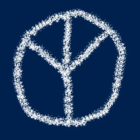 Under Peace Logo Russia Flag Peace Symbol No War Stock Vector (Royalty