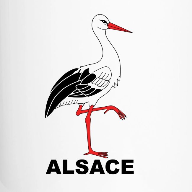 Cigogne Alsace - Tasse isotherme avec poignée | LAlsace sur mon t-shirt