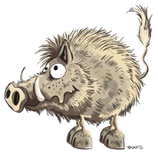 'Lustiges Wildschwein' Thermobecher | Spreadshirt