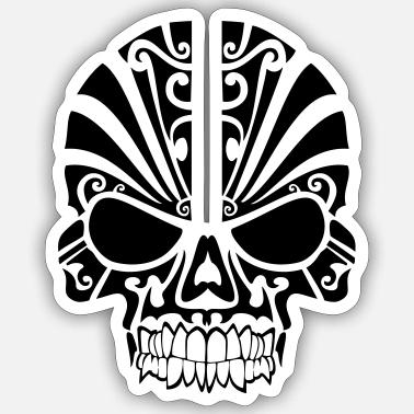 Tribal Skull Stickers | Unique Designs | Spreadshirt
