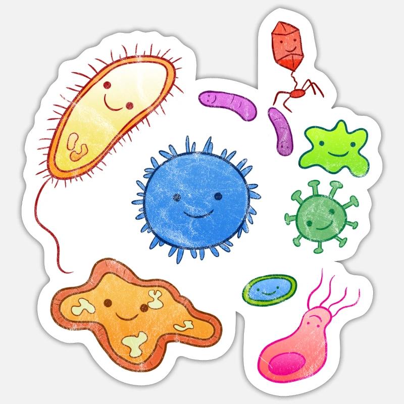 Microorganism Stickers | Unique Designs | Spreadshirt