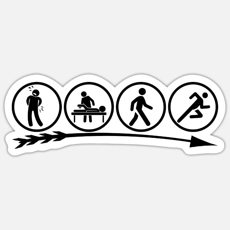 Physiotherapist Stickers | Unique Designs | Spreadshirt