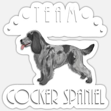 Pegatinas de spaniel | Diseños únicos | Spreadshirt