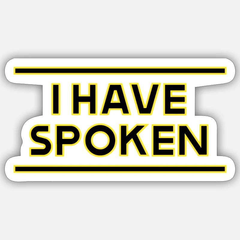 Materials I Have Spoken Sticker Papercraft etna.com.pe