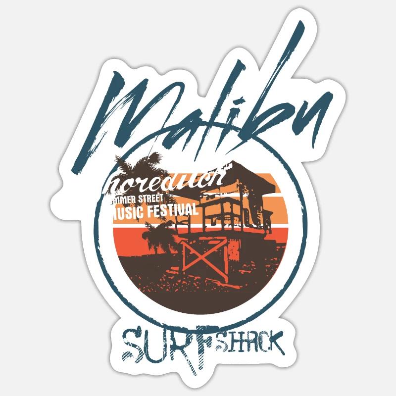 Malibu Stickers | Unique Designs | Spreadshirt