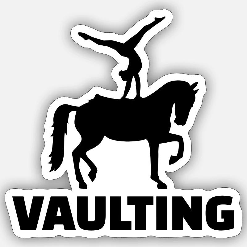 Vaulting Stickers | Unique Designs | Spreadshirt
