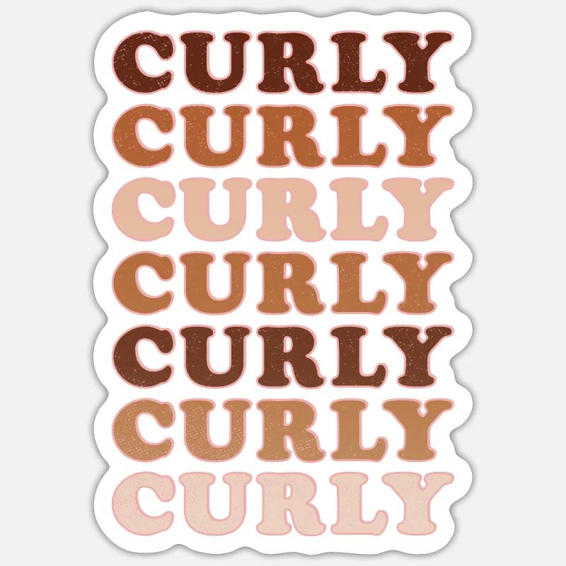 Curly Stickers | Unique Designs | Spreadshirt