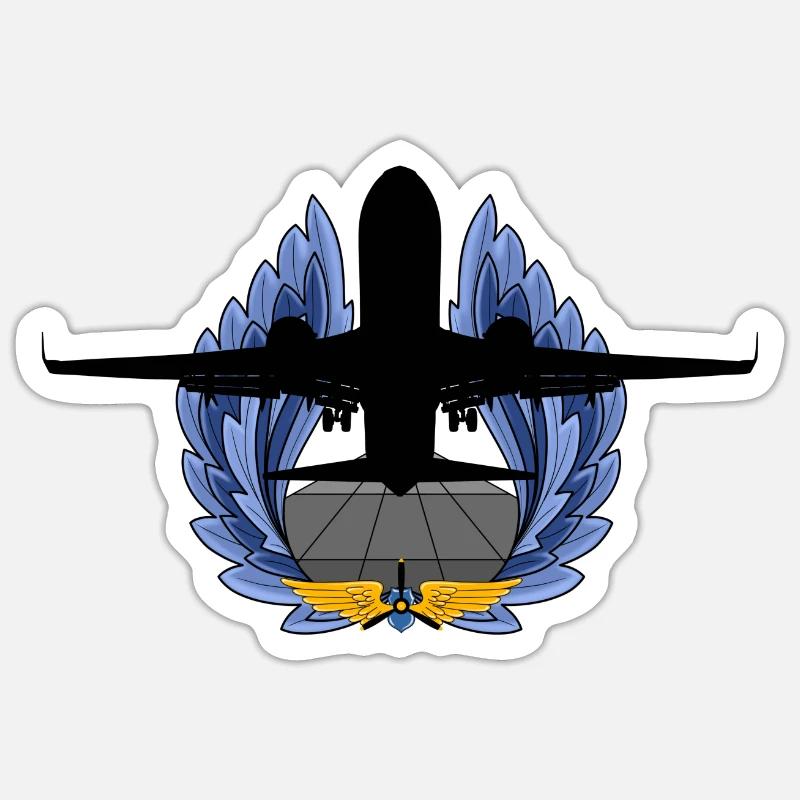 Airliner Stickers | Unique Designs | Spreadshirt