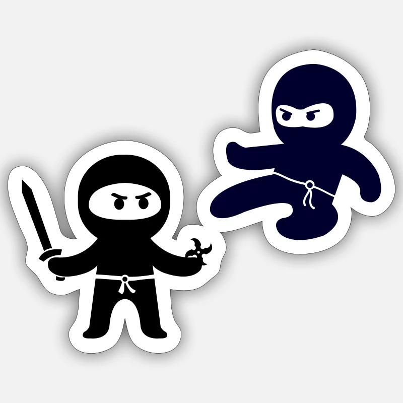 Ninjas stickers | Unieke designs | Spreadshirt