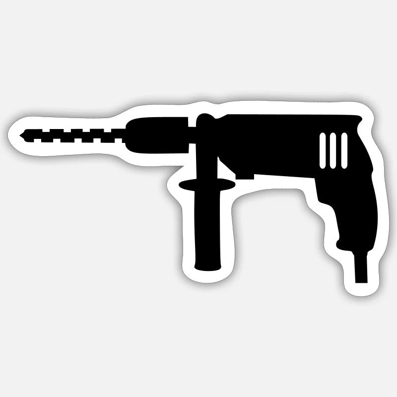 Power Drill Stickers | Unique Designs | Spreadshirt