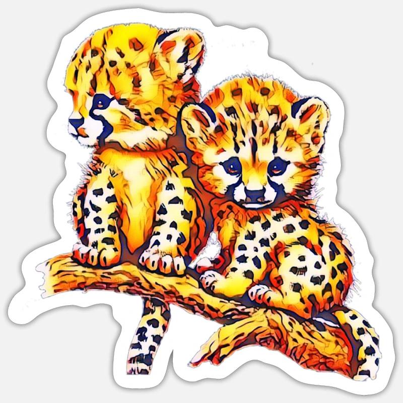 Cheetas stickers | Unieke designs | Spreadshirt