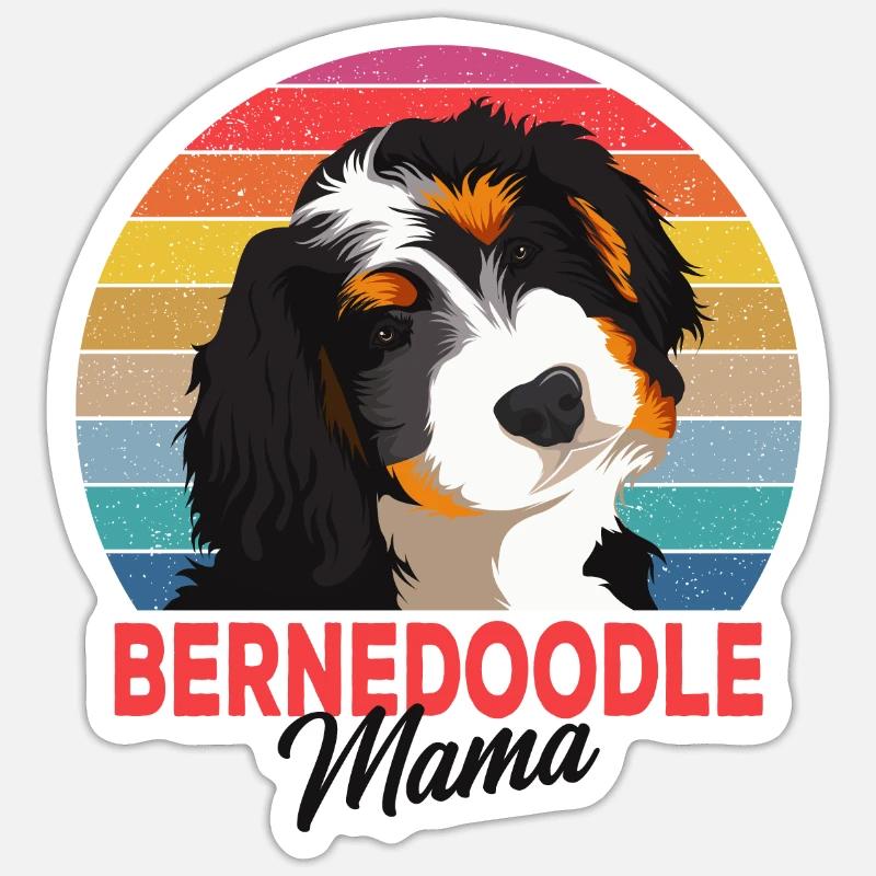 Bernedoodle stickers | Unieke designs | Spreadshirt