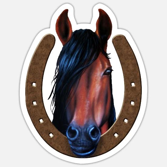 Logo Van Het Hoefijzer Van De Veulens Rocking Horse Vectoren,