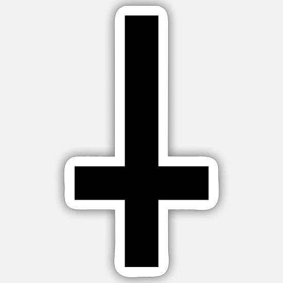Upside Down Cross Transparent Prayer Cross Cut Out Stock Images
