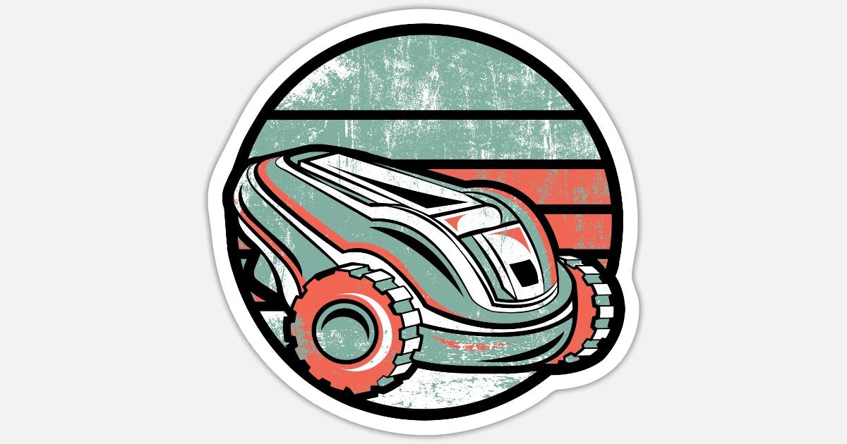 Grasmaaier Sticker Sticker Grasmaaier Tractor