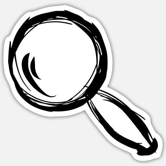 Vergrootglas Silhouet A Silhouette Of A Person Holding A Magnifying