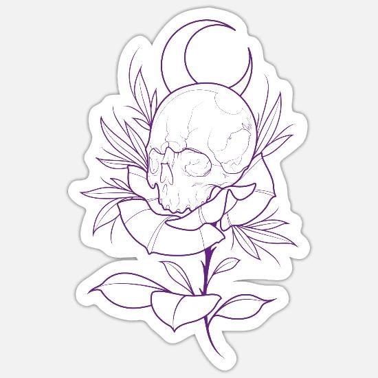 Sukker Skull Rose Tegning Sugar Skull Drawing Billeder – Gennemse