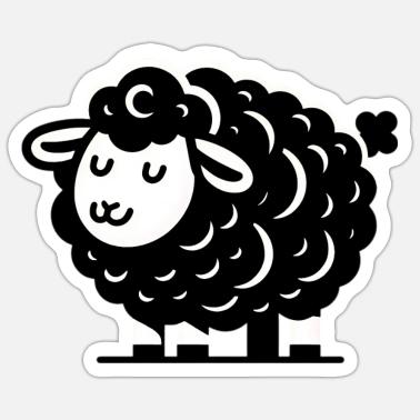 Tekening Van Een Zwart Schaap Profiel Voor Wolwinkel Het Zwarte Schaap