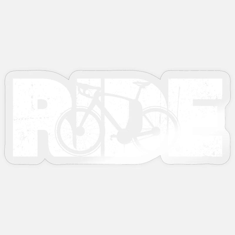 Ride Bike Stickers | Unique Designs | Spreadshirt