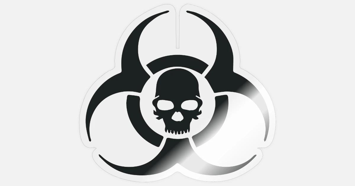 Biohazard Skull Symbol Biohazard Skull In Mask. Skull In Chemical