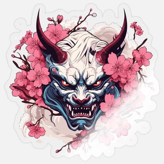 Japanese demon mask tattoo - Bronctattooaus.com